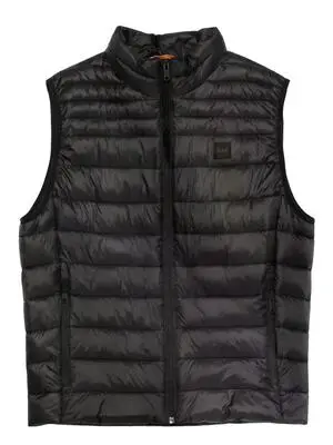 BOSS Water-repellent Quilted Gilet - Black