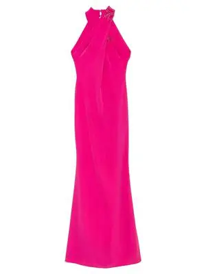 CRISTALLINI Crystal-embellished Maxi Dress - Pink