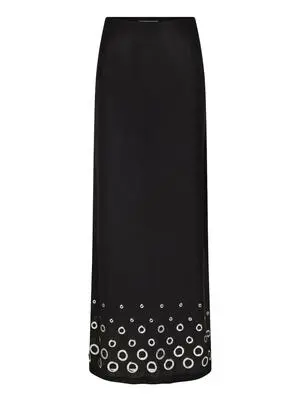 Rabanne Jersey Maxi Skirt - Black