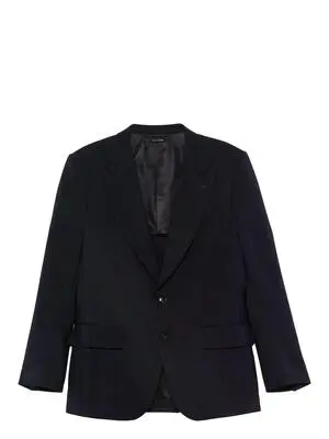 TOM FORD Wool Blazer - Blue