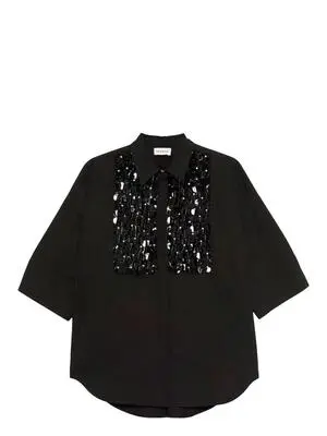 P.a.r.o.s.h Paillette-embellished Shirt - Black