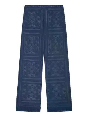 Alanui Kiss The Book Trousers - Blue