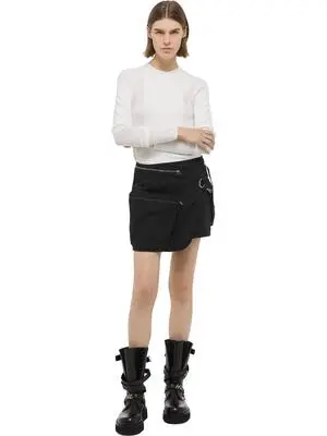 Helmut Lang Field Mini Wrap Skirt - Black