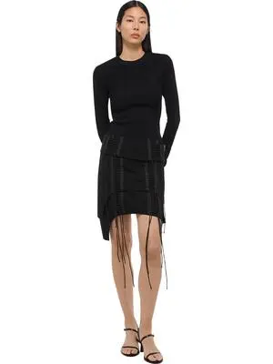 Helmut Lang Aviator Mini Skirt - Black
