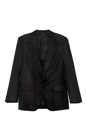 TOM FORD Striped Blazer - Black