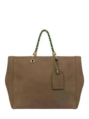 Moschino Debossed Tote Bag - Green
