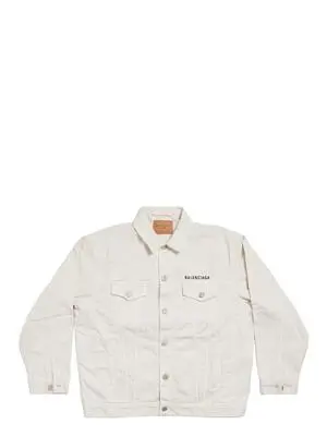 Balenciaga Denim Jacket Regular Fit - White