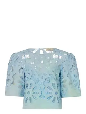 TEMPERLEY LONDON Guinevere Top - Blue