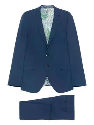 Etro Single-breasted Suit - Blue