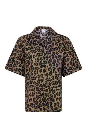 Aspesi Leopard-print Shirt - Brown