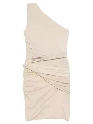 PATOU One-shoulder Organic Cotton Dress - Neutrals