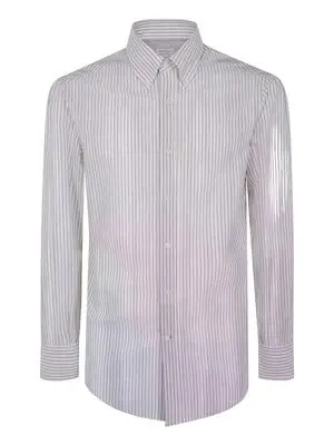 Brunello Cucinelli Striped Shirt - Brown