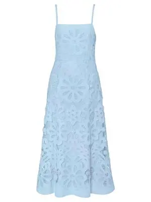 TEMPERLEY LONDON Guinevere Midi Dress - Blue