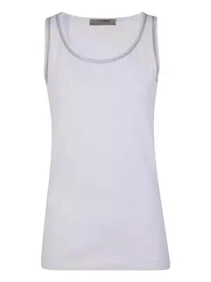 D.exterior Jersey Tank Top - White