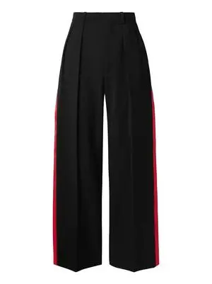 Wardrobe.NYC Side-stripe Palazzo Pants - Black