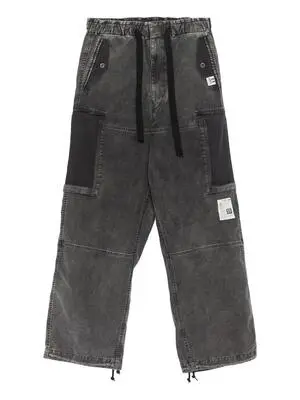 Mihara Yasuhiro Cotton Cargo Jeans - Black