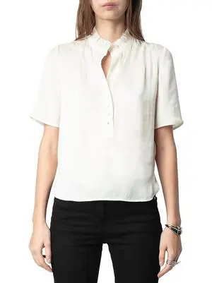 Zadig&Voltaire Topher Satin Top Flake