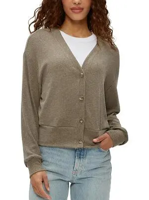Michael Stars Michael Stars Ilsa V-Neck Cardigan Cobblestone