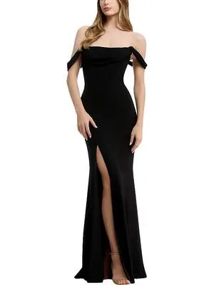 Dress The Population Melania Gown - Black