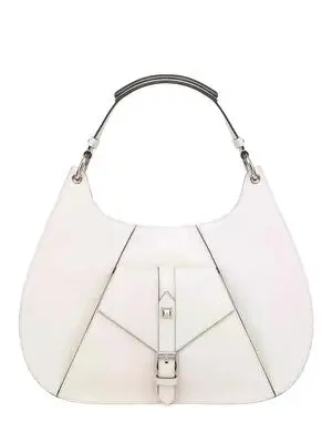 Alberta Ferretti Leather Shoulder Bag - White