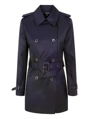 Ralph Lauren Double-breasted Trench Coat - Blue