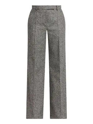 Valentino Garavani Wool Woven Flare Pants - Ivory/black