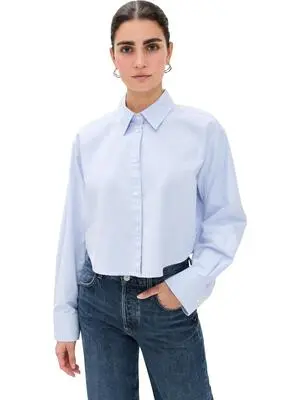 Citizens Of Humanity Ana Cropped Shirt - Blue