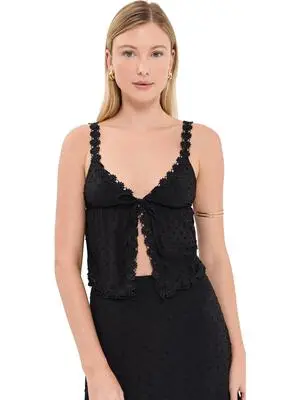 Peixoto Sienna Top - Black Lotus