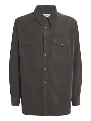 SYSTEM Cotton-blend Corduroy Shirt - Green