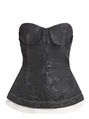 Simkhai Zander Bustier Top - Black