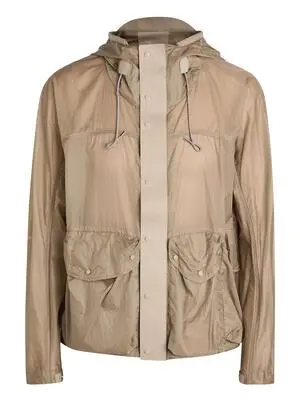 TEN C Skye Panelled Shell Jacket - Light Grey