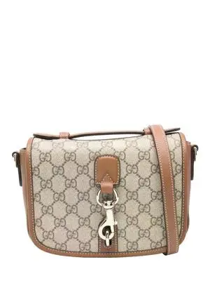 Gucci Gg Monogram Shoulder Bag - Neutrals