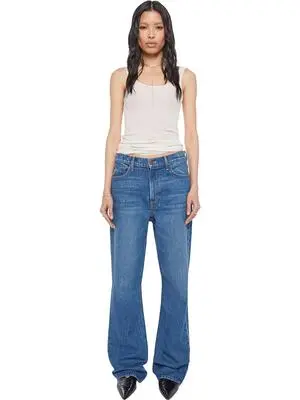 MOTHER Snacks! The Mixer Heel Bangers And Mash Jeans - Blue