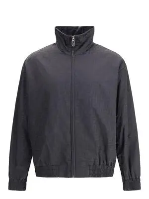 Fendi Nylon Ff Padded Bomber Jacket - Black