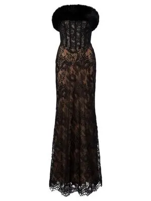 Elie Saab Lace Gown - Black