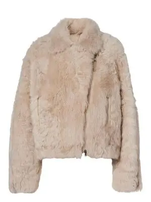 Brunello Cucinelli Brunello Cucinelli Shearling Jacket Beige
