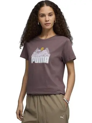 PUMA Graphic Regular Fit T-shirt - Purple