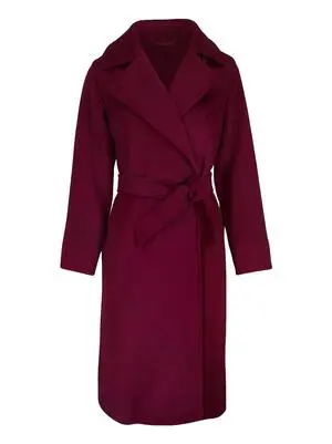 Max Mara Manuela Notched-lapel Coat - Red