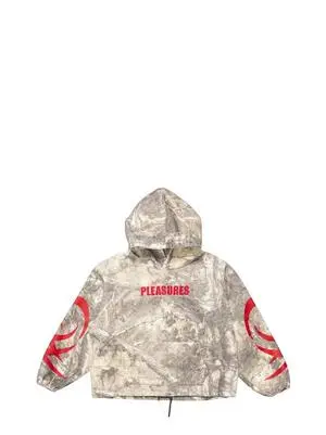 PLEASURES Hunt Canvas Poncho Hoodie - Camo