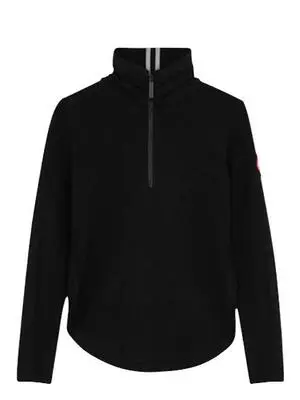 Canada Goose Half Zip Wool Fairhaven Sweater - Black
