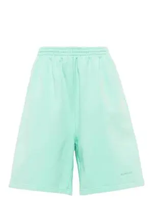 Balenciaga Bb Embroidered Logo Shorts - Mint Green