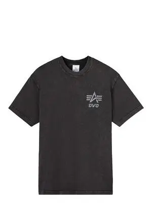 OVO Alpha Industries Garment Dyed T-shirt - Black Sand