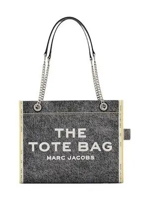 Marc Jacobs The Denim Chain Medium Tote Bag - Black Wash