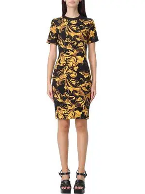 Versace Printed Dress - Black