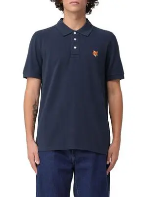Maison Kitsuné Polo Shirt Men Blue