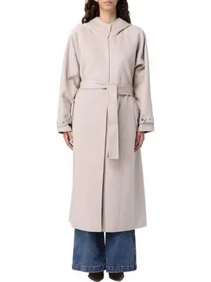 Pinko Belted Overcoat - Beige