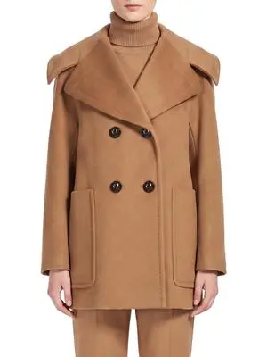 Max Mara Double Breasted Coat - Camel
