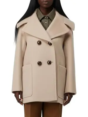 Max Mara Max Mara Double Breasted Coat Dark