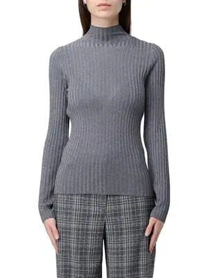 Liu Jo Ribbed Turtleneck Sweater - Grey