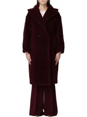 Max Mara Fur Coat - Burgundy